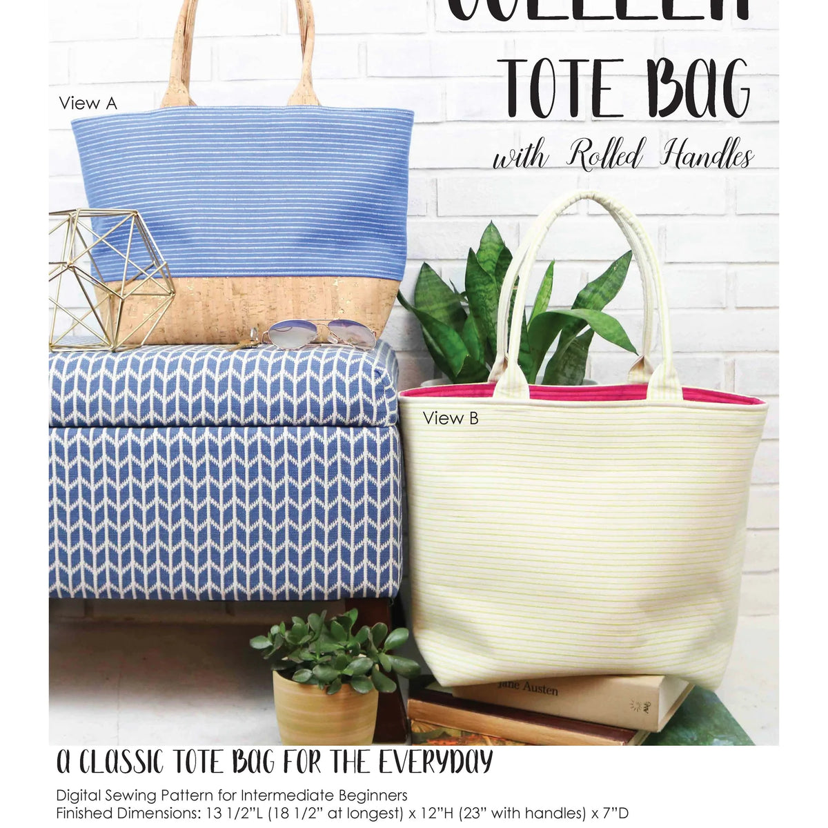 Colleen Tote Bag Paper Pattern | Love You Sew Patterns – Little ...