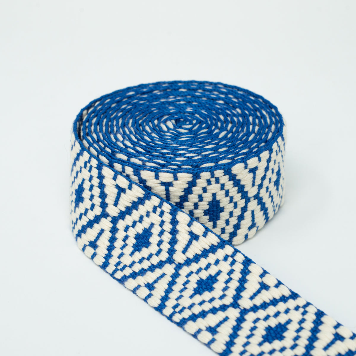 Blue Jacquard Diamond Webbing – Little Stitcher Sews