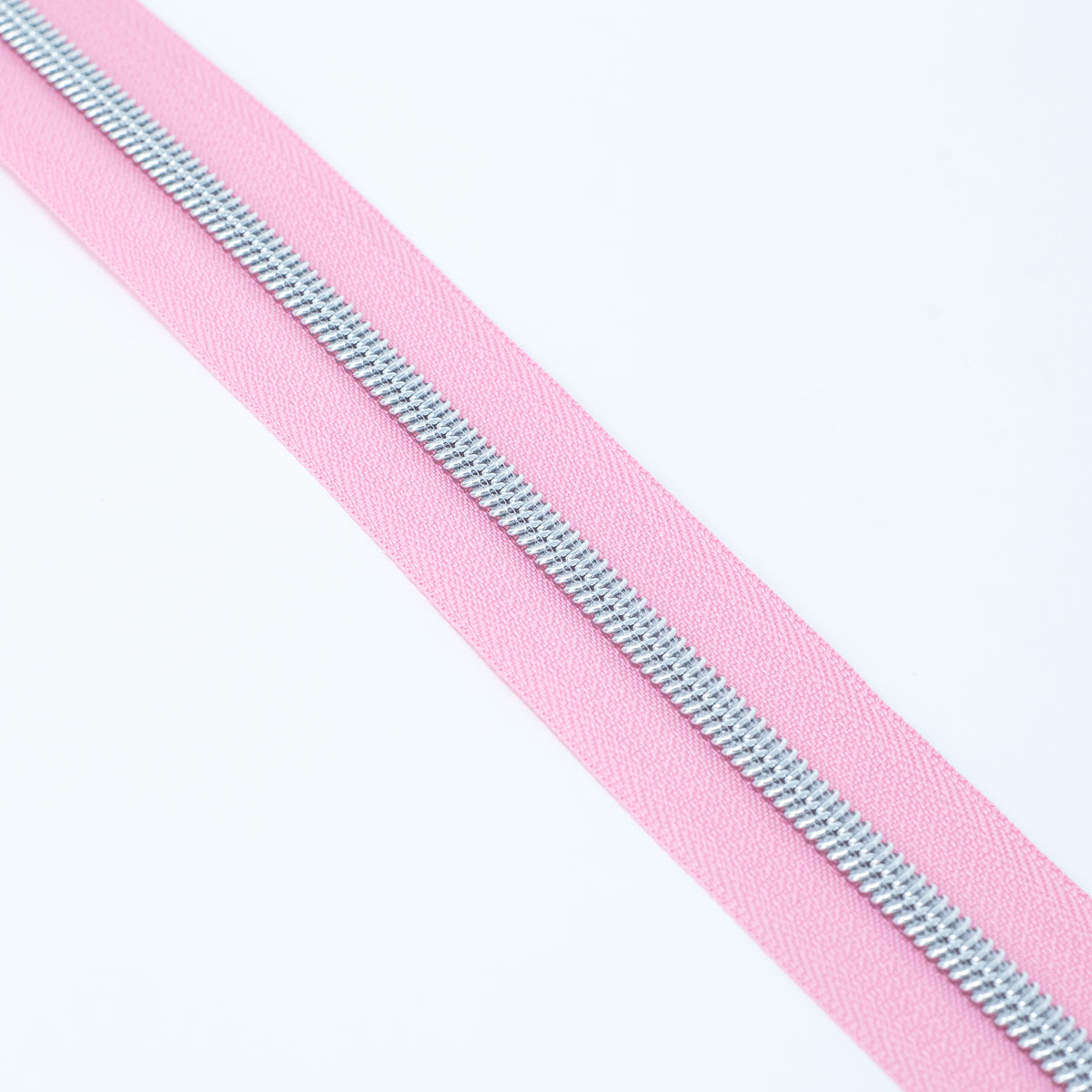 Pink #5 Silver Nylon Coil Zipper Tape – Little Stitcher Sews