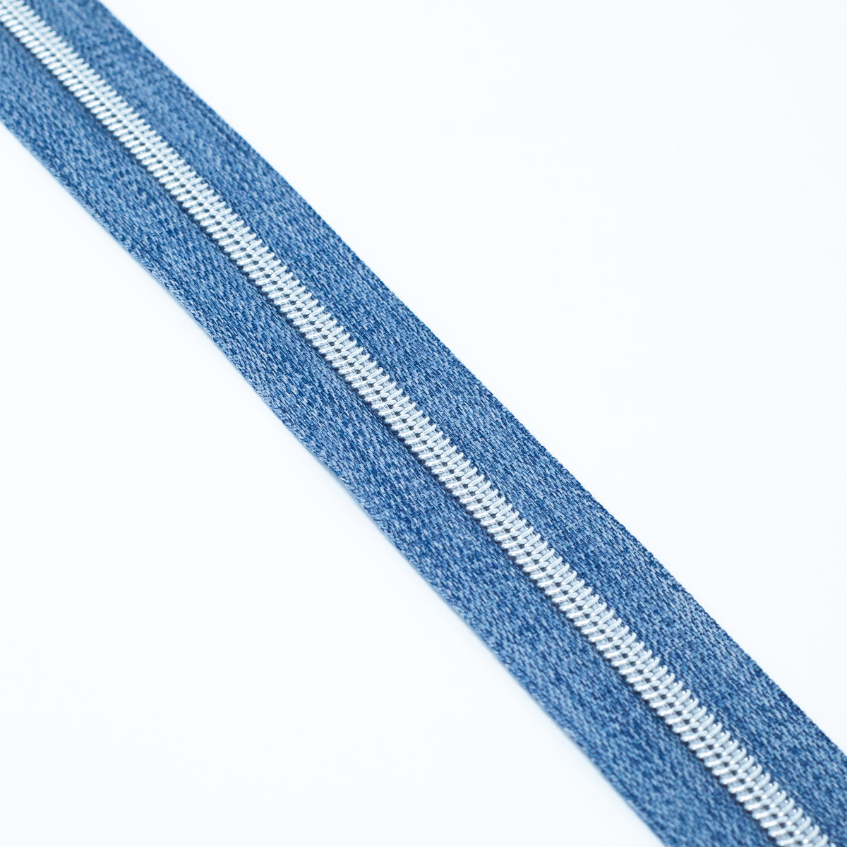 Blue Denim #5 Silver Nylon Coil Zipper Tape – Little Stitcher Sews