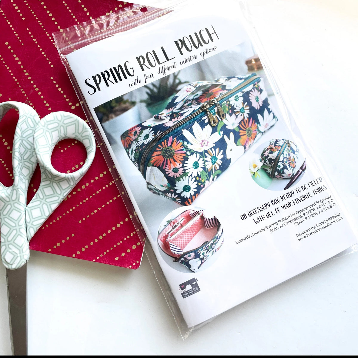 Spring Roll Pouch Paper Pattern | Love You Sew Patterns | Little ...