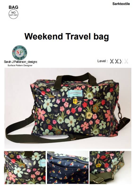 Weekend Travel Bag Paper Pattern | Sewing Sanctuary – Little Stitcher Sews