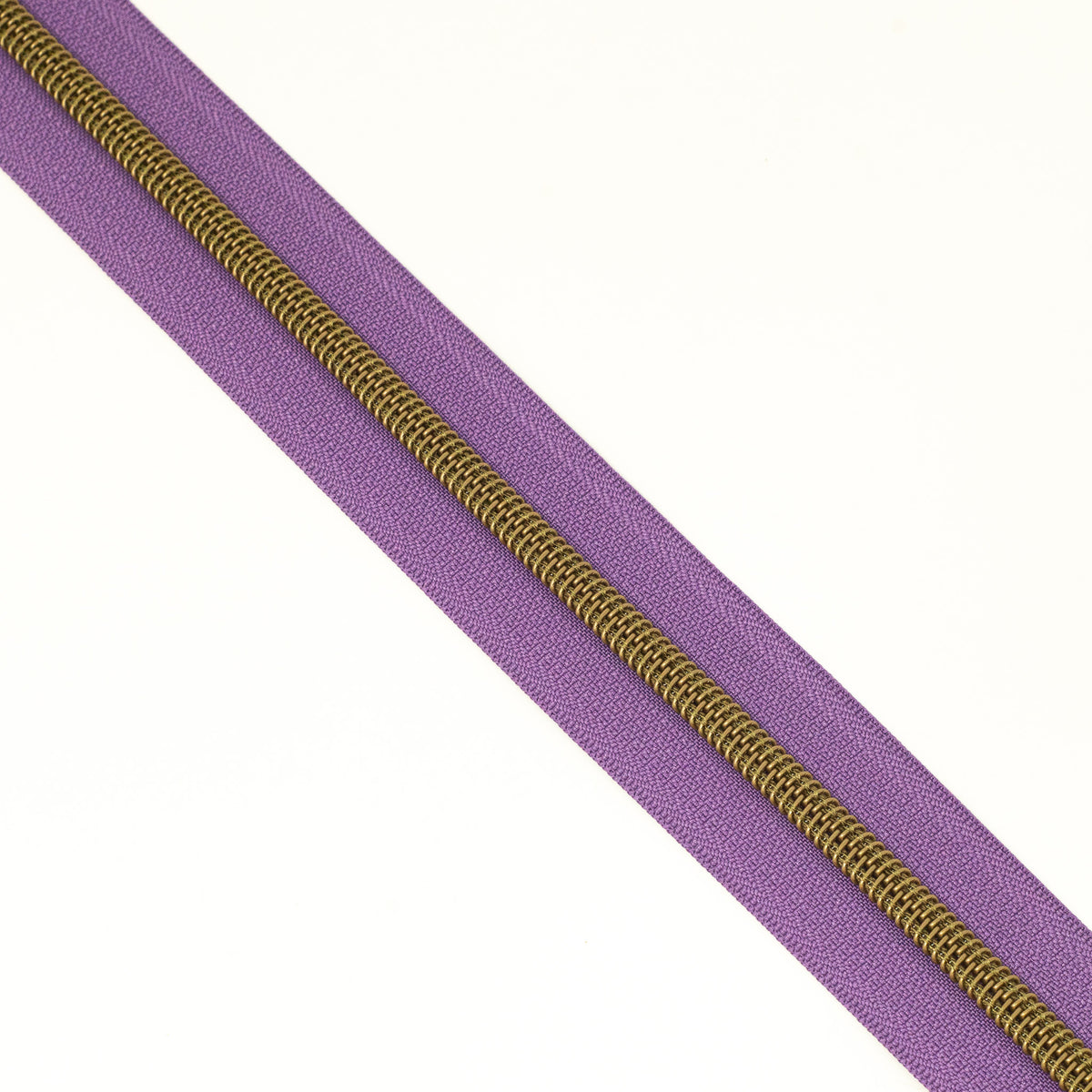 Amethyst #5 Brass Nylon Coil Zipper Tape | Little Stitcher Sews