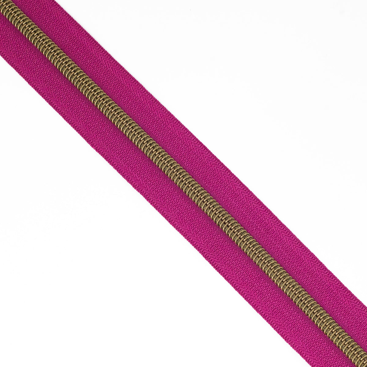 Berry #5 Brass Nylon Coil Zipper Tape | Little Stitcher Sews