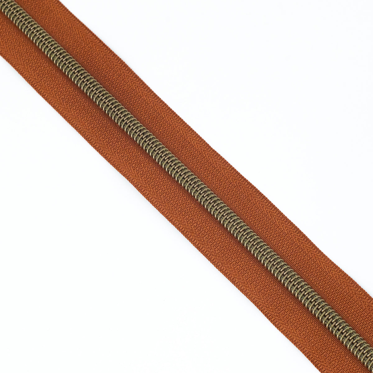Rust #5 Brass Nylon Coil Zipper Tape | Little Stitcher Sews