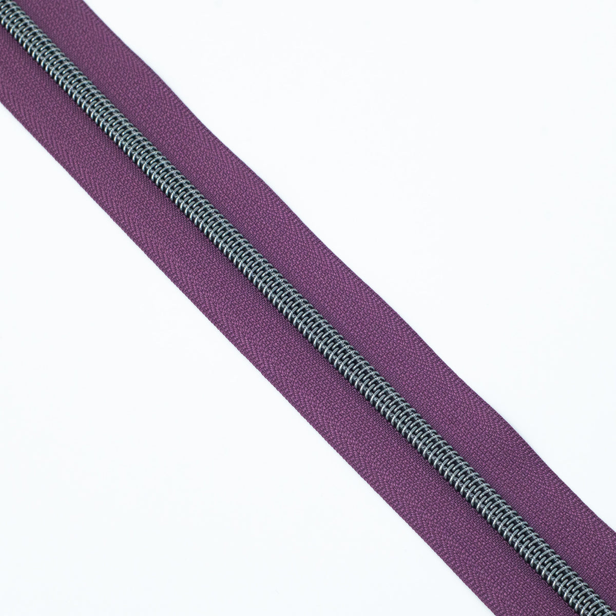 Plum #5 Gunmetal Nylon Coil Zipper Tape – Little Stitcher Sews